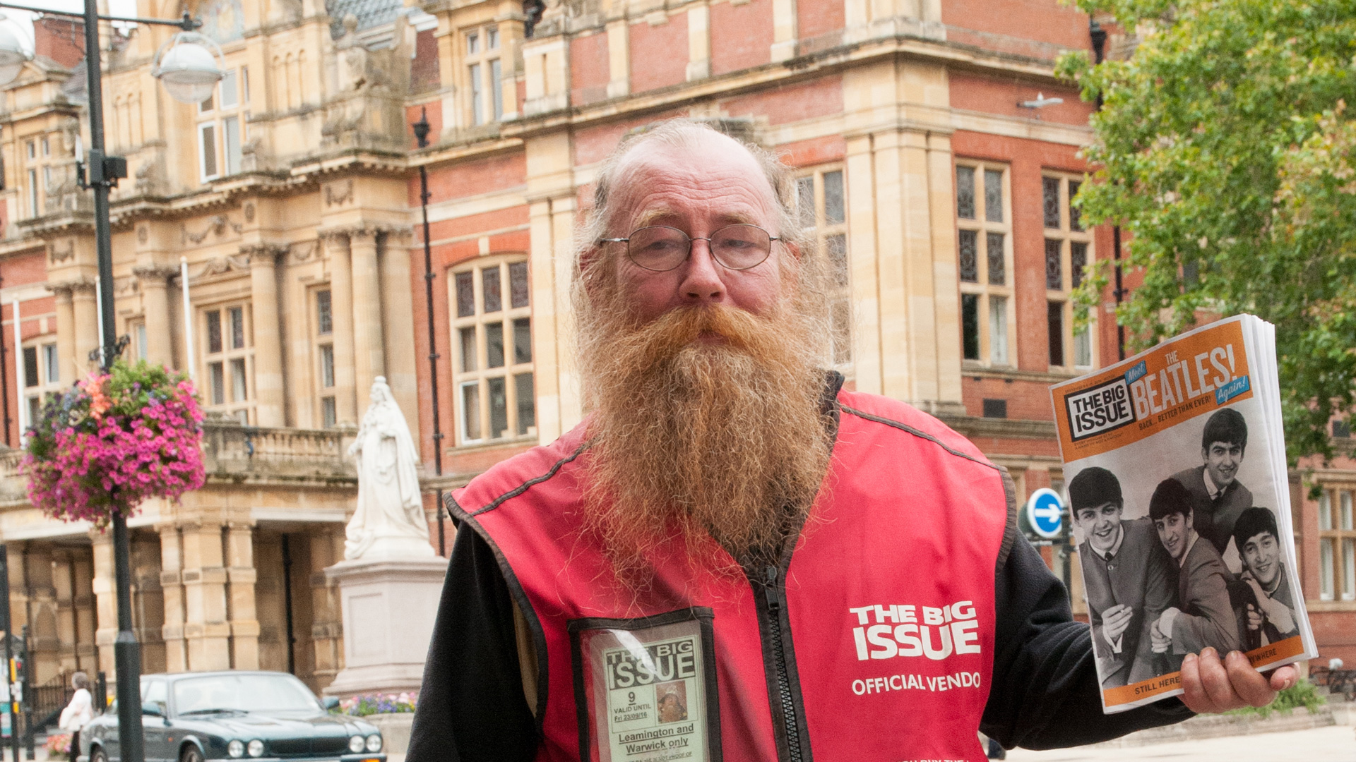 Adrian Foster, 60, outside Co-op, Leamington Spa - Big Issue