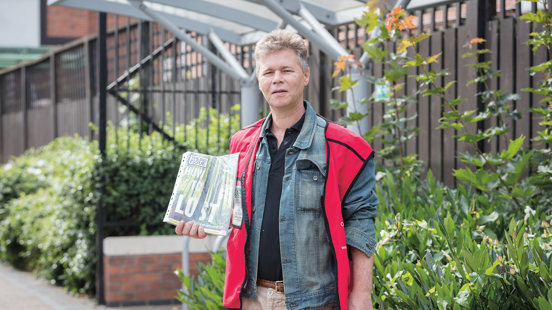 Jim Stephenson, 45, outside M&S, Nottingham - Big Issue