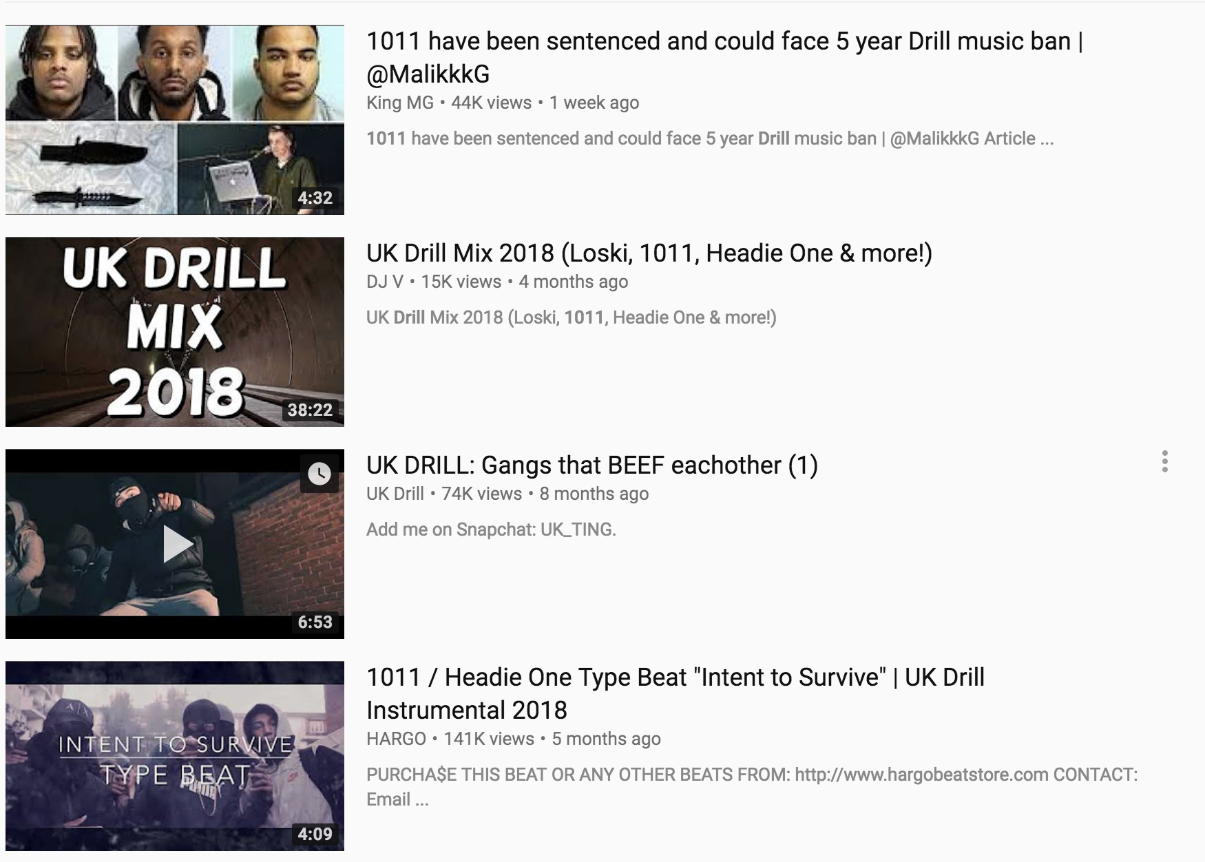 Police have banned a London rap group from making drill music