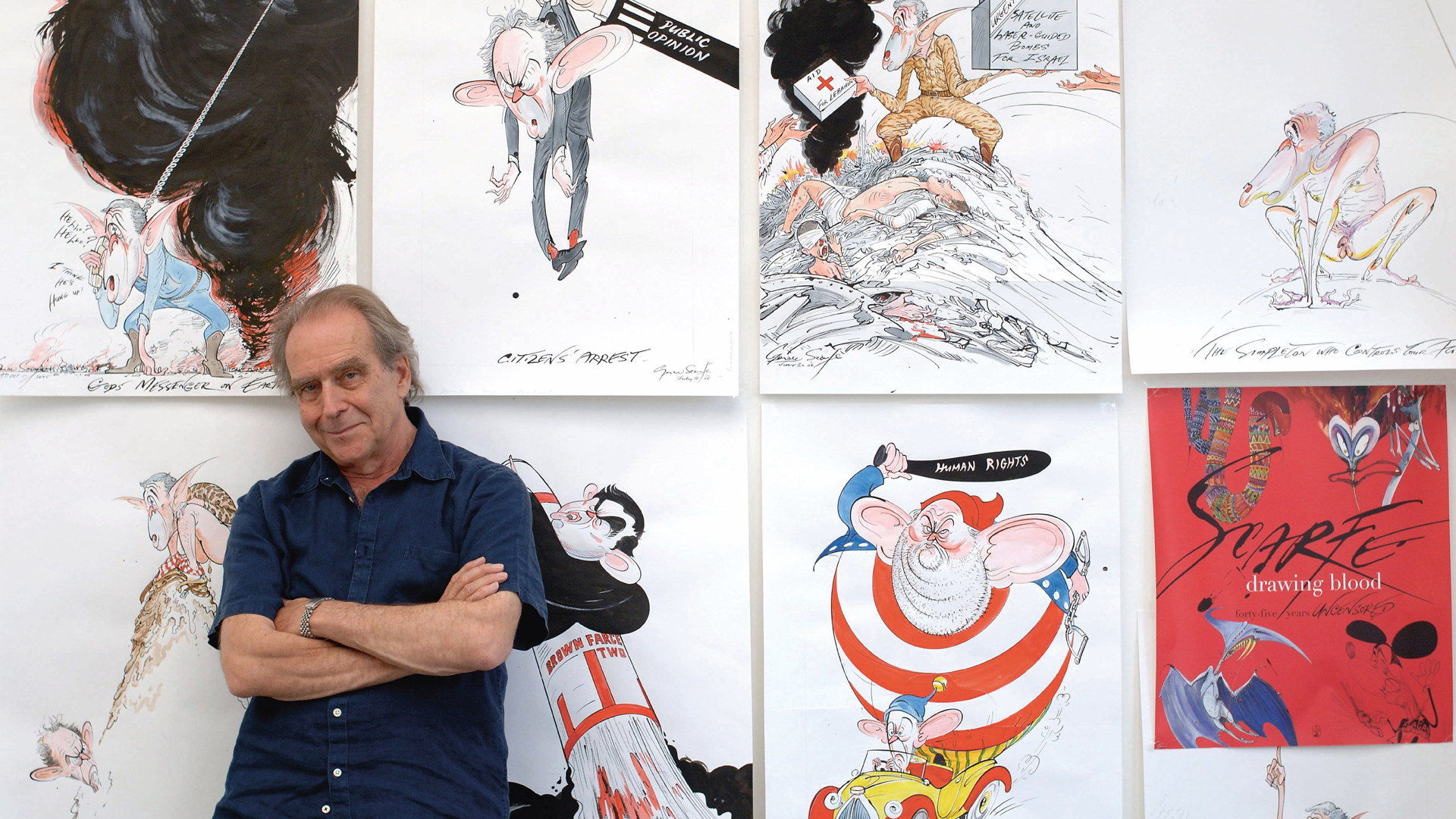 Cartoonist Gerald Scarfe reveals the one thing he couldn’t draw