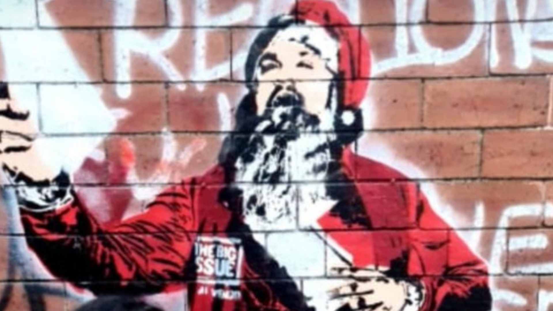 Has Banksy painted a Big Issue vendor mural in Leeds?