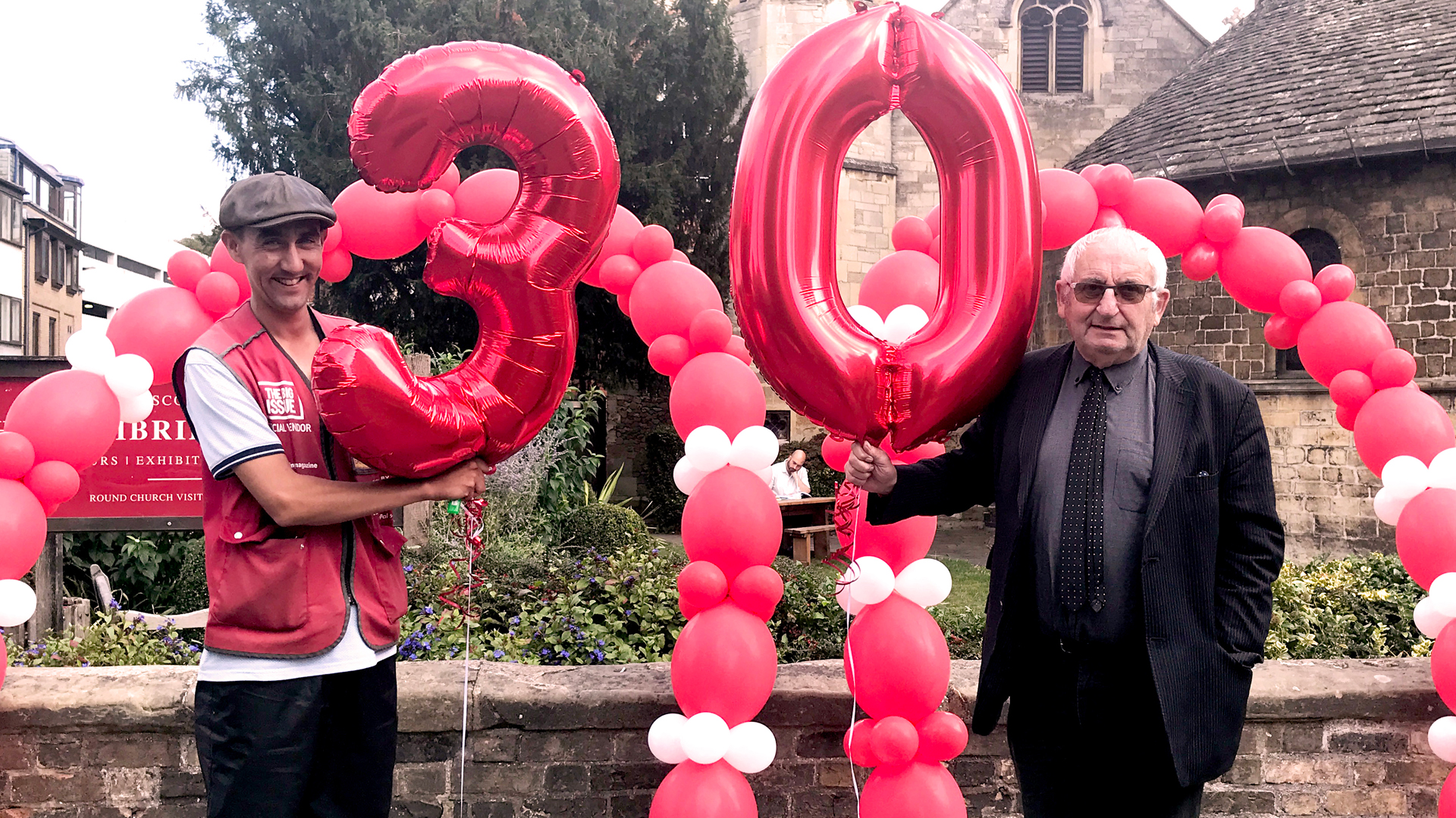 Big Issue seller Lee Welham and John Bird discuss the magazine's future ...