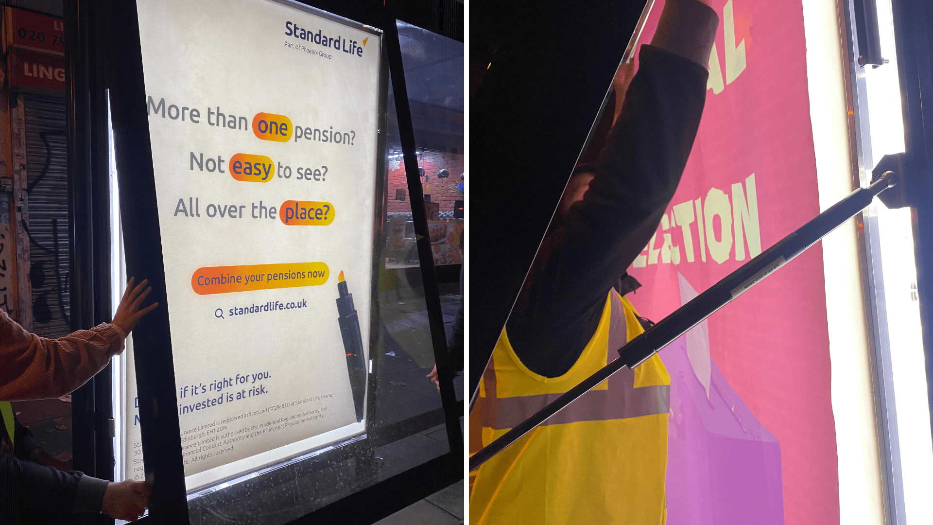 I spent a night with activists plastering general election posters in ...