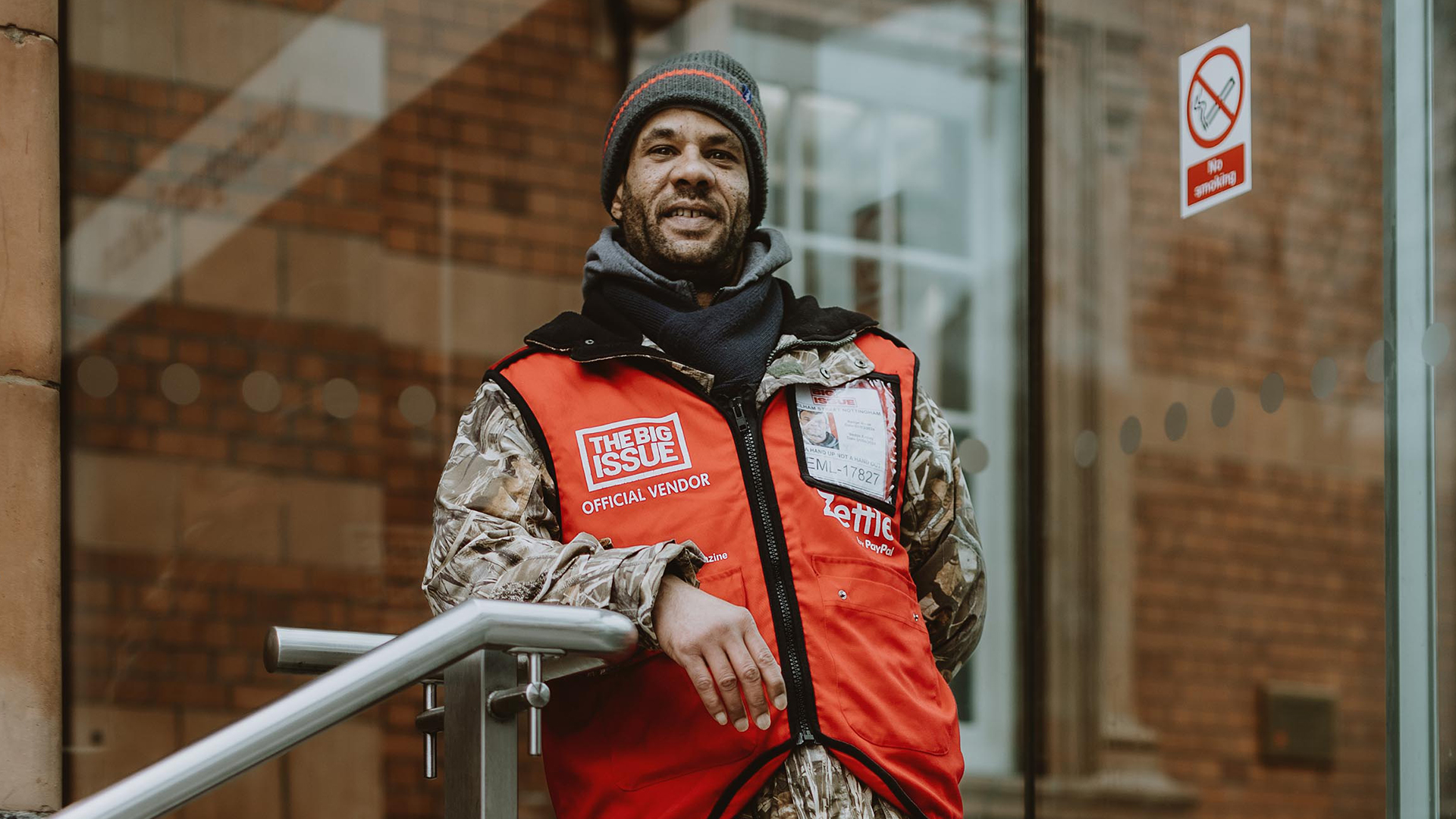 Craig Atkinson, Nottingham Railway Station - Big Issue