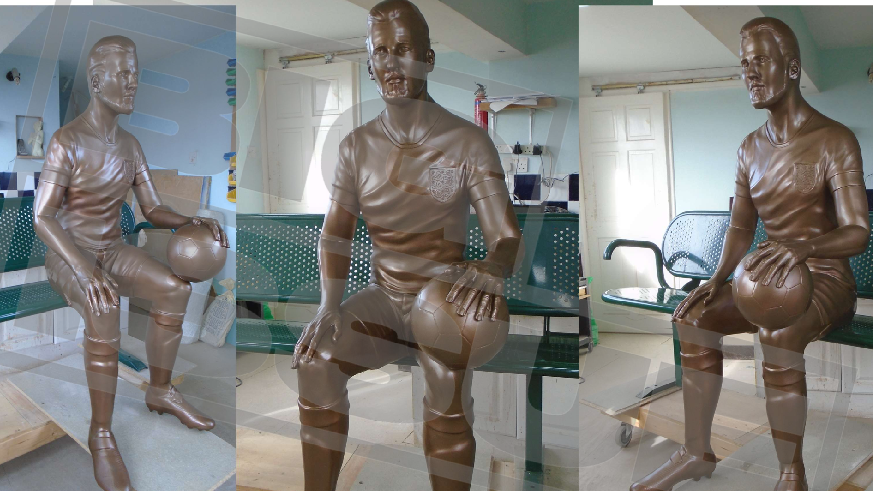 First look at council's Harry Kane statue hidden in storage for years ...