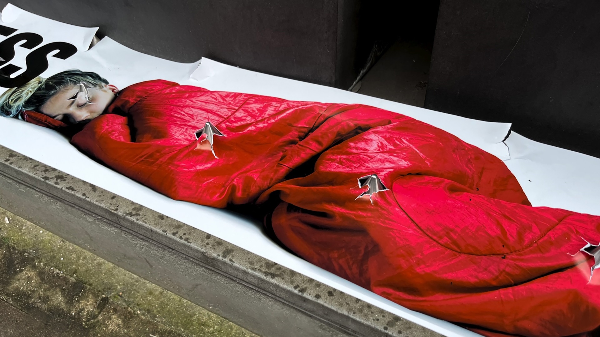 Art project spotlights anti-homeless spikes and hostile architecture