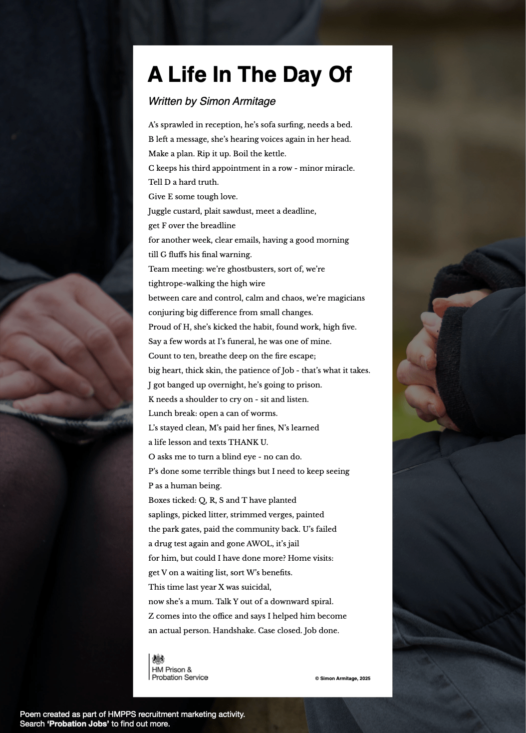 Poet laureate Simon Armitage on his years as a probation officer - Big ...