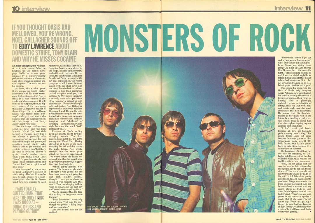 The history of Oasis, through five iconic Big Issue interviews - Big Issue