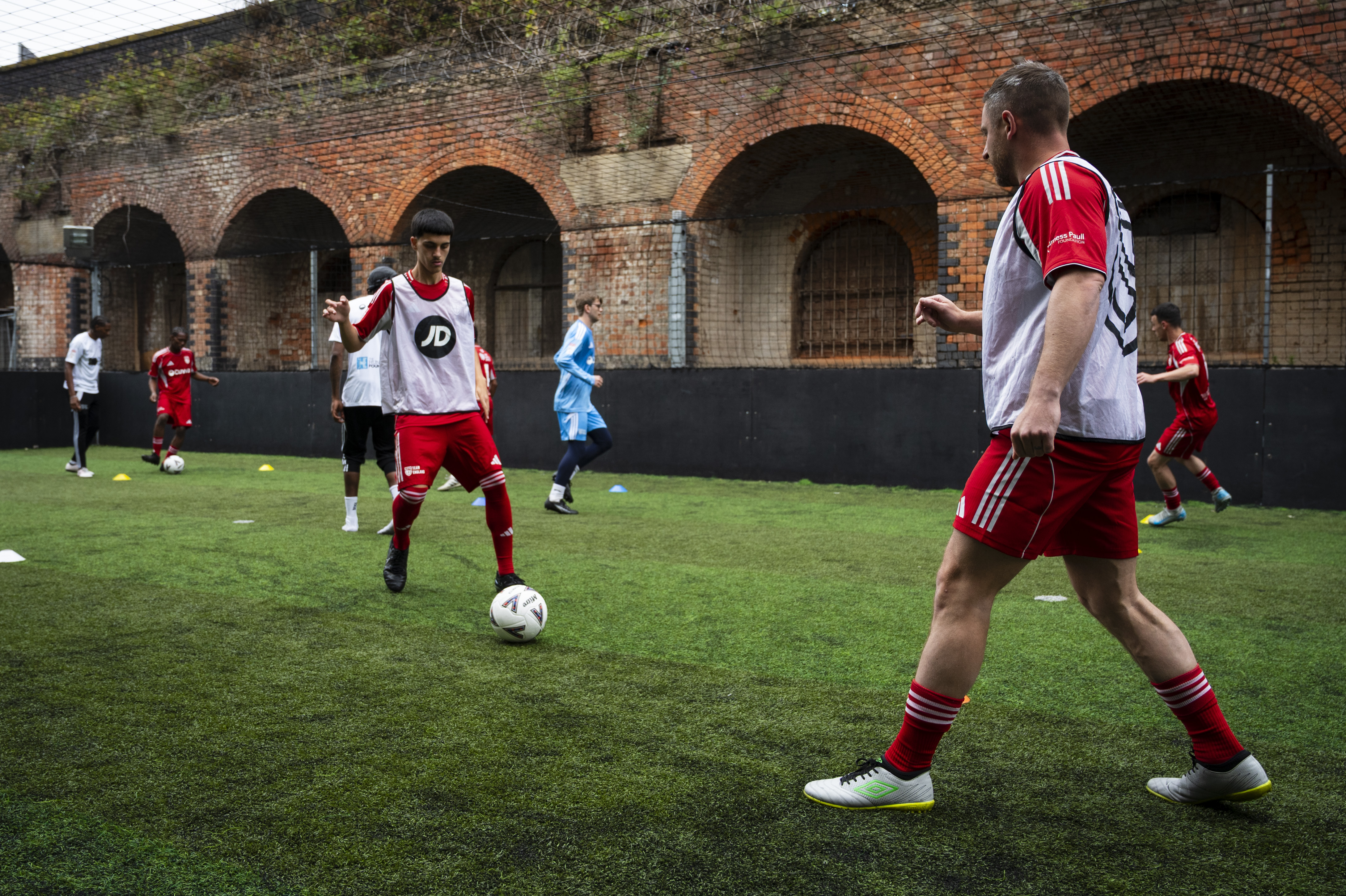 Inside England's training session ahead of the Homeless World Cup - Big ...