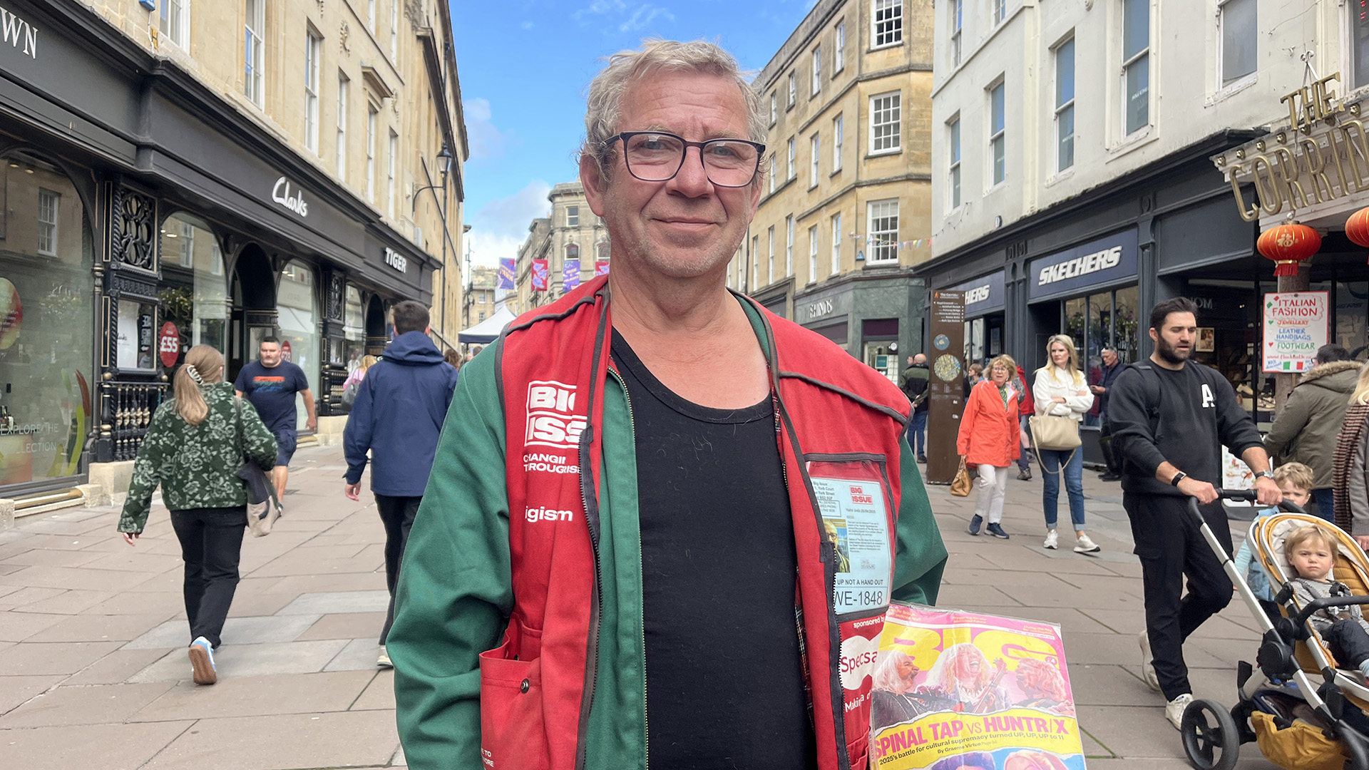 Ian Duff, Union Street (opposite Lush), Bath - Big Issue
