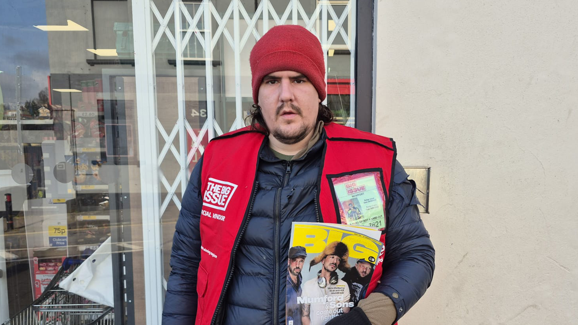 Fergal Lewis Barker, Tesco, Clytha Park Road, Newport - Big Issue